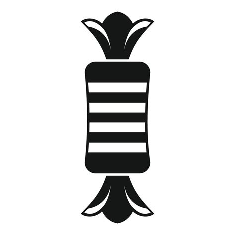 Black And White Candy Wrapper Icon With Stripes 74343880 Vector Art At