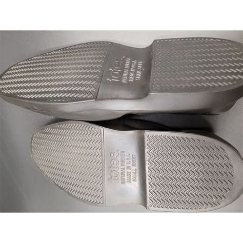 Totes Shoes Totes Mens Rubber Shoe Covers Sz Small Black Slip On