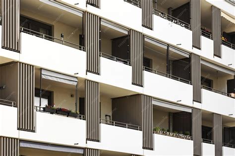 Premium Photo Facade Of Modern Residential Apartment Building With