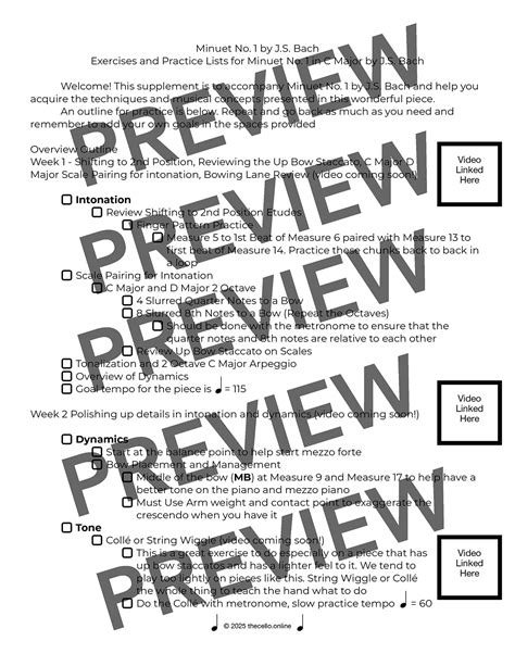 Beginner Cello Course For Adults Practice Guide Supplement — Thecello