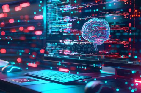 Ai And Deep Learning For Automated Data Analysis And Text Display In Business Operations Stock