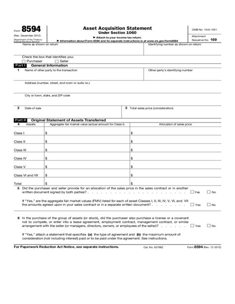 Asset Purchase Statement Free Download