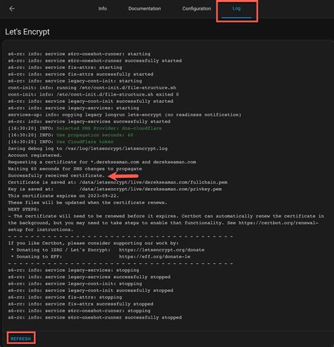 Home Assistant Auto Renewing Lets Encrypt Ssl Derek Seamans Tech Blog