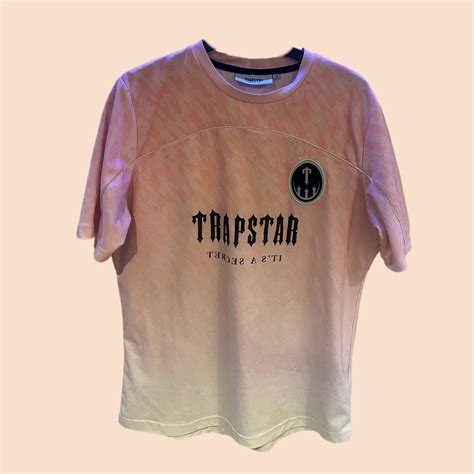 Pink Trapstar Football Shirt Good Condition With Depop