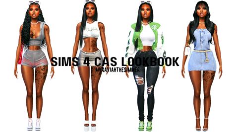 Sims 4 Female Cas Urban Lookbook Part 2 Cc Links Youtube