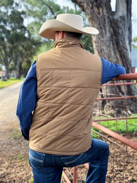 Newmarket Longreach Uni Sex Puffer Vest Tobacco