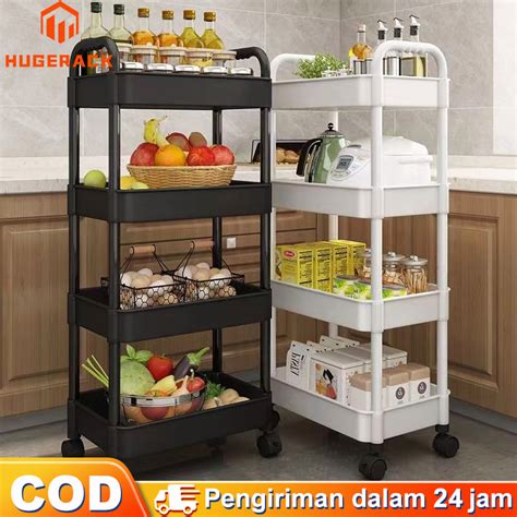Jual Rak Troli Plastik Rak Troli Susun 543 Serbaguna Dengan Roda Rak