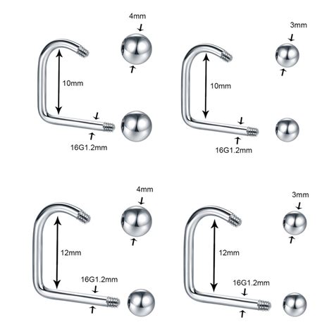 Лабрета 1 2 мм Lippy Loop Lsb16 купить в интернет магазине Пирсингмаркет