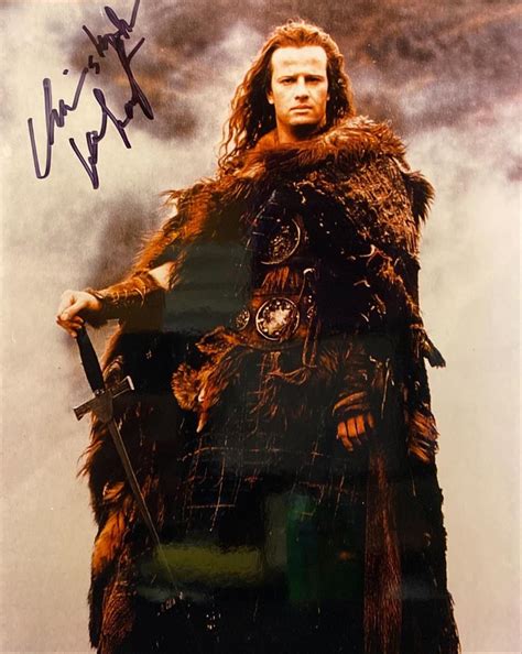 Highlander Christopher Lambert Signed Movie Photo