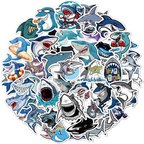 Haifisch Aufkleber Cool Hai Wasserdicht Vinyl Stickers Für Laptop