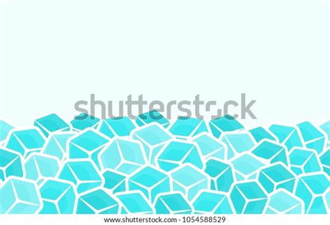 Ice Cubes Seamless Vector Pattern Stock Vector Royalty Free 1054588529