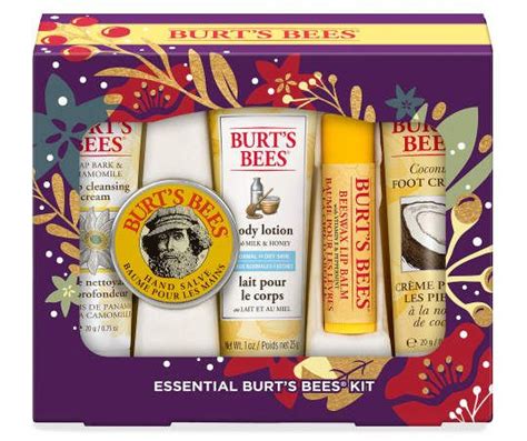 Burts Bees Essential Kit 5 Piece Holiday T Set Big Lots Burts Bees Holiday T Sets