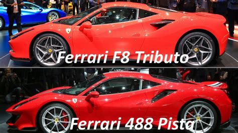 Ferrari F8 Tributo Vs Ferrari 488 Pista Geneva Rivals Youtube