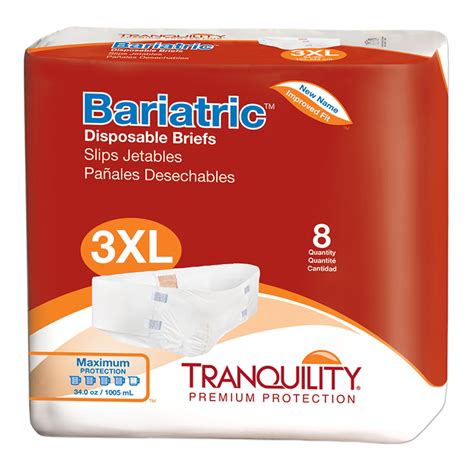 Tranquility Bariatric Adult Incontinence Brief 3x Large Heavy