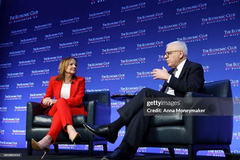 Mary Barra Ceo Of General Motors Speaks During An Interview With