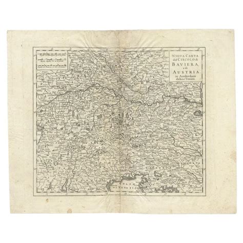 Antique Map Of Bavaria In Southern Germany And Austria 1806 For Sale