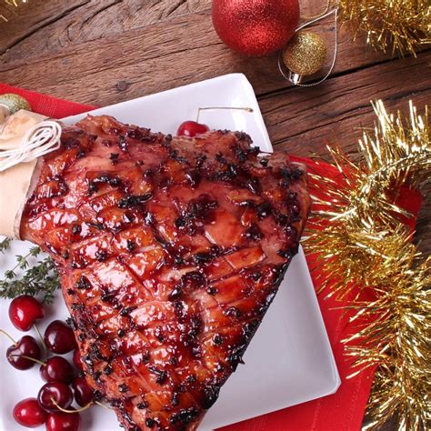 Cherry Bourbon Glazed Leg Ham Sunpork Fresh Foods