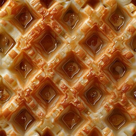 Seamless Waffle Texture In Raw Style Generative Ai Premium Ai