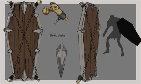 Coffin Lid Shield Concept Concept Art Art Sketches