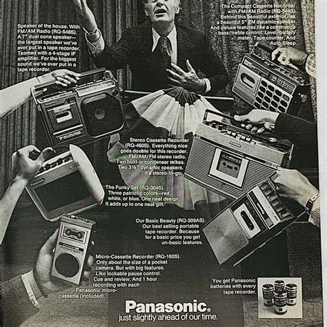 Vtg 1970s Panasonic Boombox Portable Stereo Blaster Ad Rq 304 Rq 460
