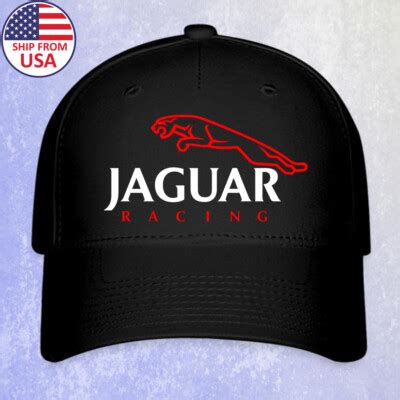 Jaguar Motor Car Racing Black Hat Baseball Cap Size Sm Lxl Ebay