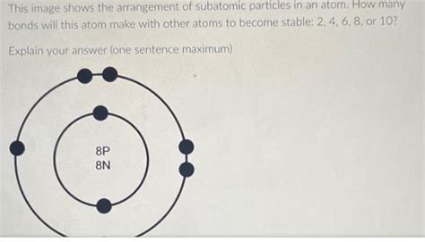 This Image Shows The Arrangement Of Subatomic Particles In An Atom How