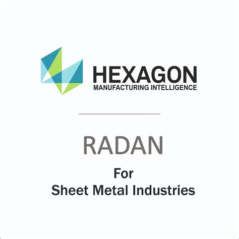 Radan Cad Cam Solution Sheet Metal Industries Sopan Infotech Private