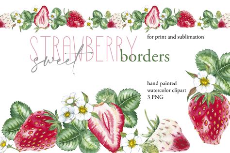Strawberry Clipart Border