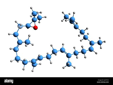 3d Image Of 23 Oxidosqualene Skeletal Formula Molecular Chemical