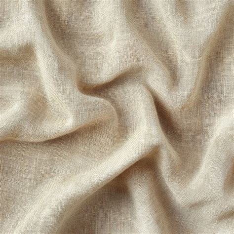 Beige Textured Fabric With Natural Fiber Weave Patterns In Soft