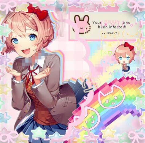 Cutecore Edit Pfp Sayori Ddlc In 2025 Literature Club Kawaii Core