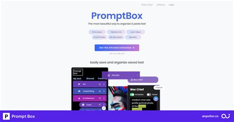 Prompt Box Organize And Paste Text Templates Quickly With Promptbox S Efficient Tools Ai Tool