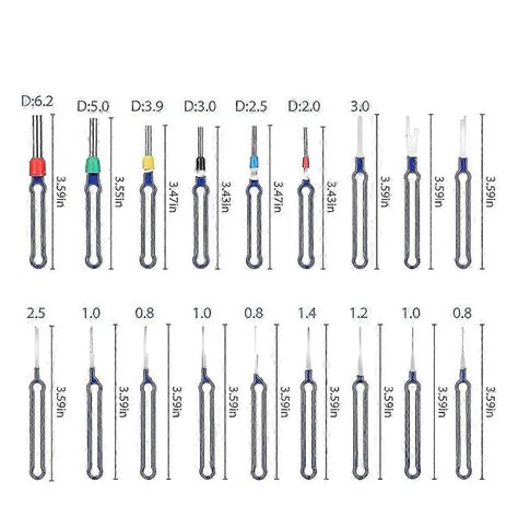 36 Piece Terminal Removal Tool Kit Pin Extractor And Ejector For