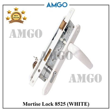 Amgo 8525 Mortise Lock Handle Entrance Iron Door Gate Lock Set Grill