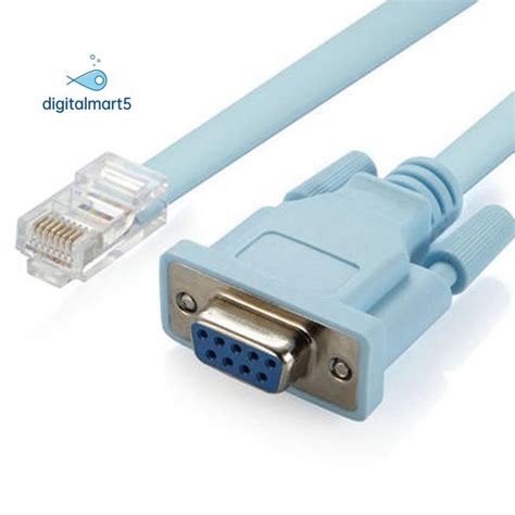 Usb Console Cable Rj45 Cat5 Ethernet To Rs232 Db9 Com Port Serial Female Routers Network Adapter