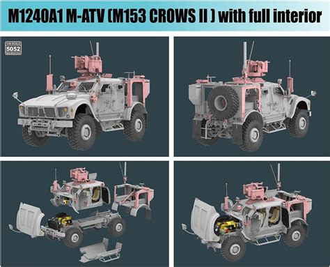 Ryefield Models M1240a1 M Atv M153 Crows Ii 135 Scale 5052 • Canadas
