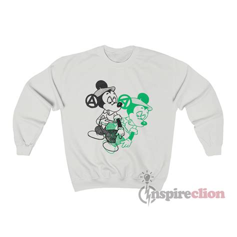 Seditionaries Drugged Mickey Mouse Sweatshirt For Women Or Men
