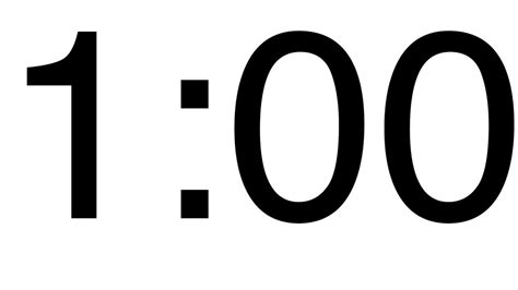 60 Second Silent Timer Count Up Youtube