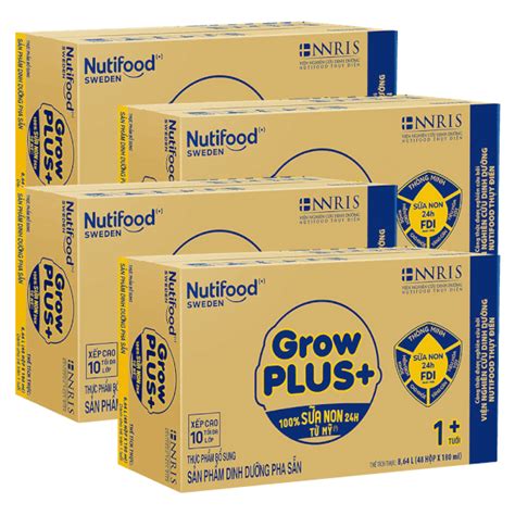Sữa Growplus Sữa Non Vàng Hộp 180ml Lốc 4 Hộp Giá Tốt