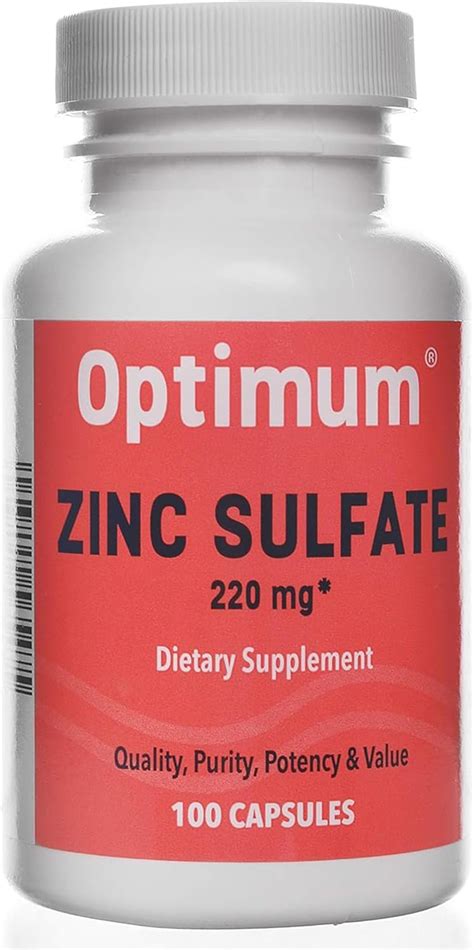 Buy Zinc Sulfate 220 Mg 100 Count Capsules At Ubuy Nepal