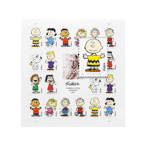 2022 Us First Class Forever Stamps Charles M Schulz Framed Stamps Us Stamps Mail Center Online