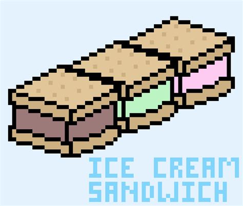 Pixilart Ice Cream Sandwich By Artzeus