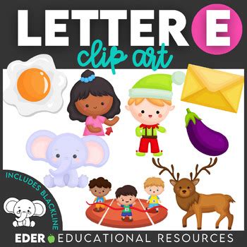 Letter E Clipart Alphabet Clip Art By Eder Educational Resources