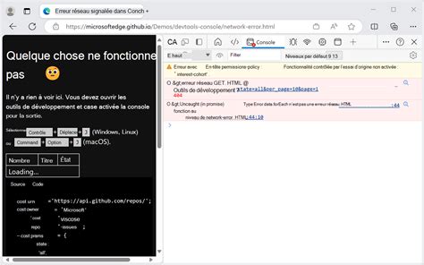 Correction Des Erreurs Javascript Signalées Dans La Console Microsoft Edge Developer