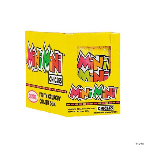15 8 Oz Mini Mini™ Chicles Fruity Crunchy Coated Gum Packs 20 Pc Oriental Trading