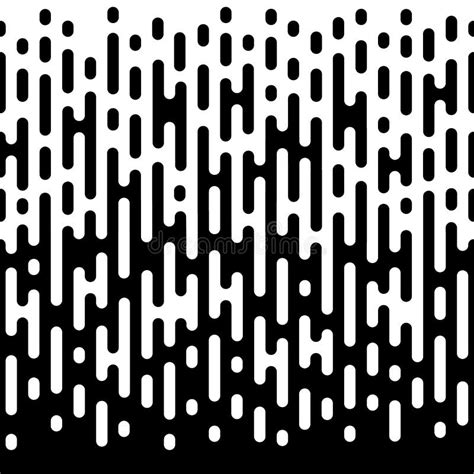 Seamless Rounded Lines Halftone Transition Trendy Abstract Background Stock Illustration