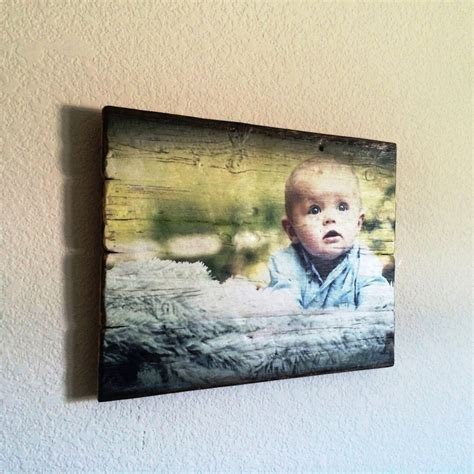 Pictures On Wood Custom Photo On Reclaimed Wood Fifth Anniversary