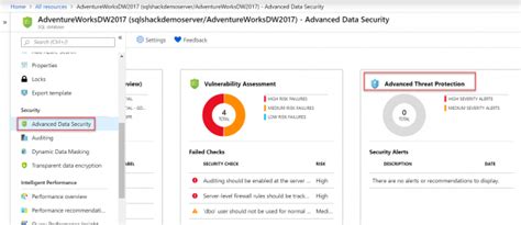 vulnerability assessment and advanced threat protection in azure sql