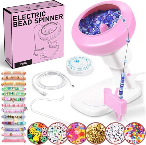 Electric Bead Spinner For Bracelet Making Kit Clay Bracelet Essentials Spinner