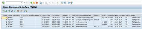 SAP ABAP Central Load FI Documents From Excel CSV With ODIN Open Document Interface